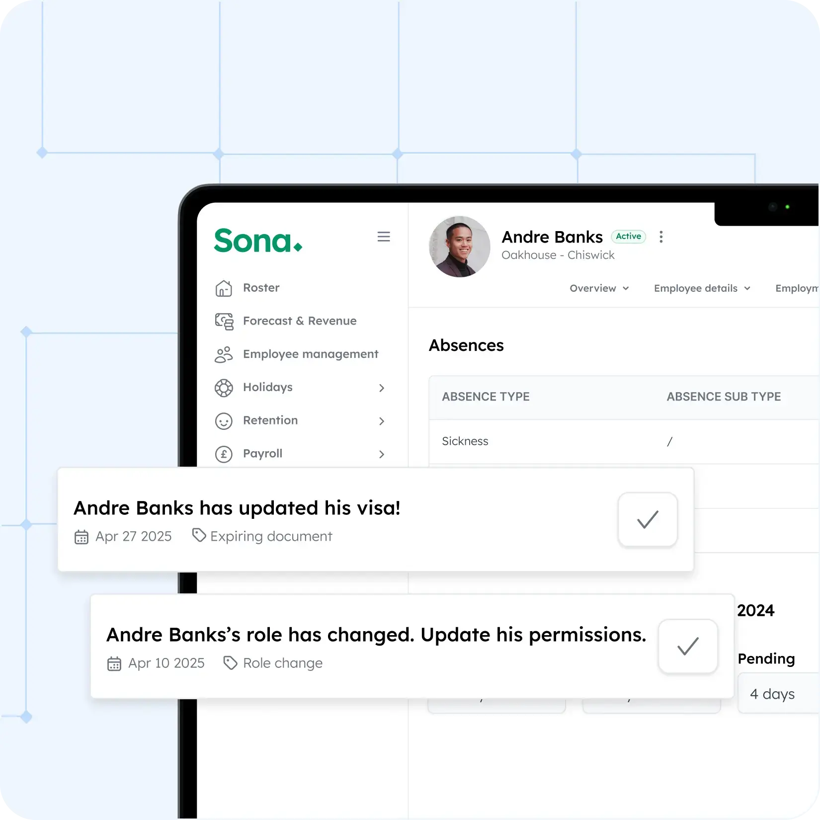 HR Tasks + Workflows | Sona Features